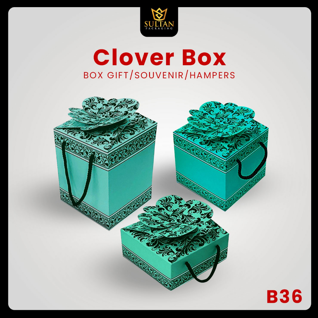Jual Clover Box - Dus Packaging Hadiah - Kotak Kado Ulang Tahun - B36 ...
