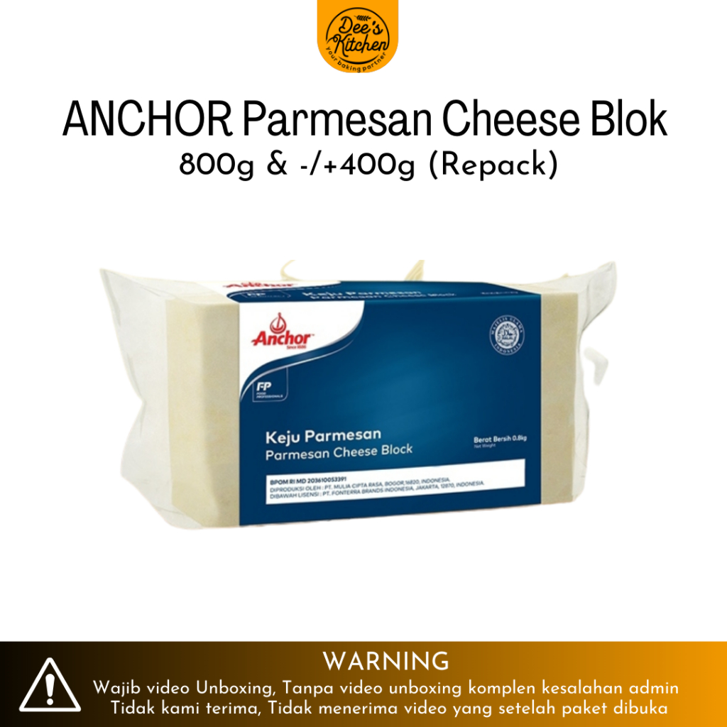 Jual Anchor Keju Permesan Cheese | Keju Parmesan Blok 800gr | Shopee ...