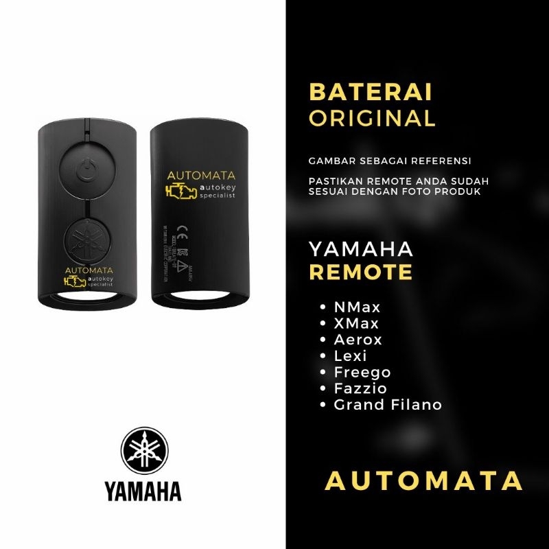 Jual Baterai Kunci Remote Keyless Motor Yamaha NMAX Original Panasonic ...