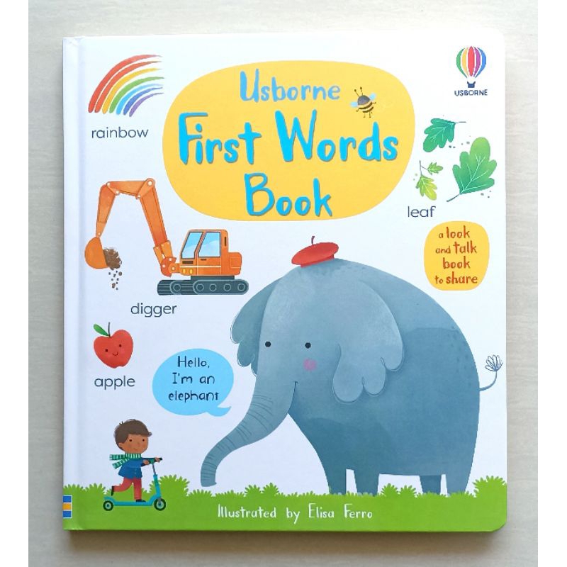 Jual Usborne First Words Book (Board Book) Alfabetbooks | Shopee Indonesia
