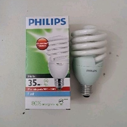 Jual LAMPU PHILIPS HELIX 35 WATT 45 WATT PUTIH TERANG TORNADO | Shopee Indonesia