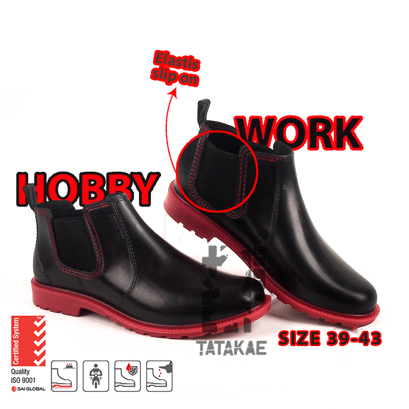 Jual AP Boots Hobby N Work - Sepatu Boot PVC Kerja Santai Formal Non ...