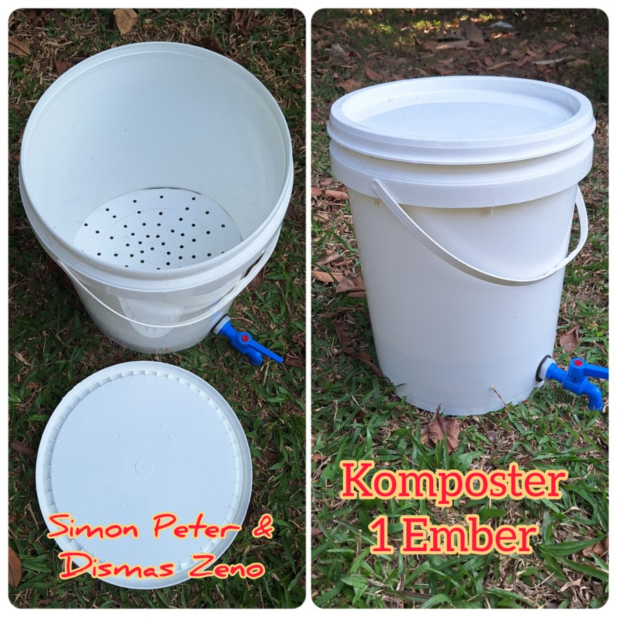 Jual Komposter DIY 1 Ember Food Grade Olah Sampah Organik Dapur Menjadi ...