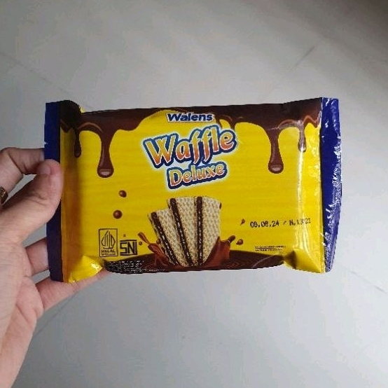 Jual Nissin Walens waffle deluxe wafer coklat 30gr | Shopee Indonesia