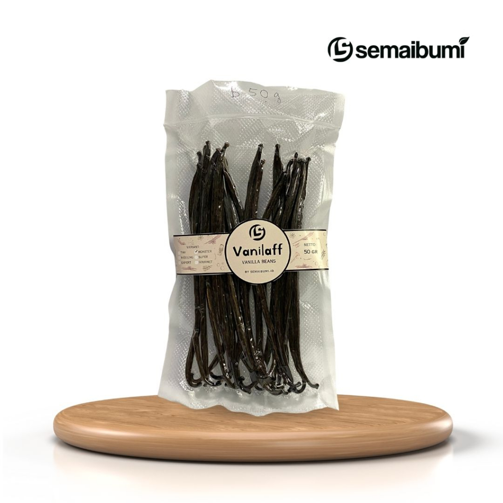Jual VANILAFF Dried Vanilla Beans 50 gr Grade Monster (A2) – Vanili ...