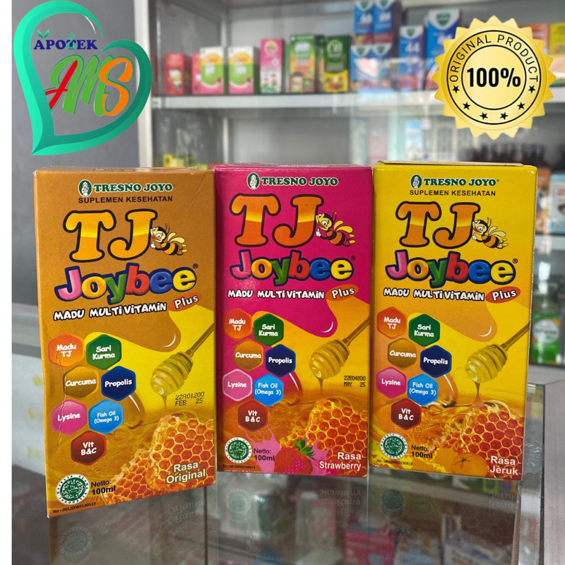 Jual MADU TJ JOYBEE MULTIVITAMIN TRESNO JOYO 100 ML - 3 VARIAN RASA ...