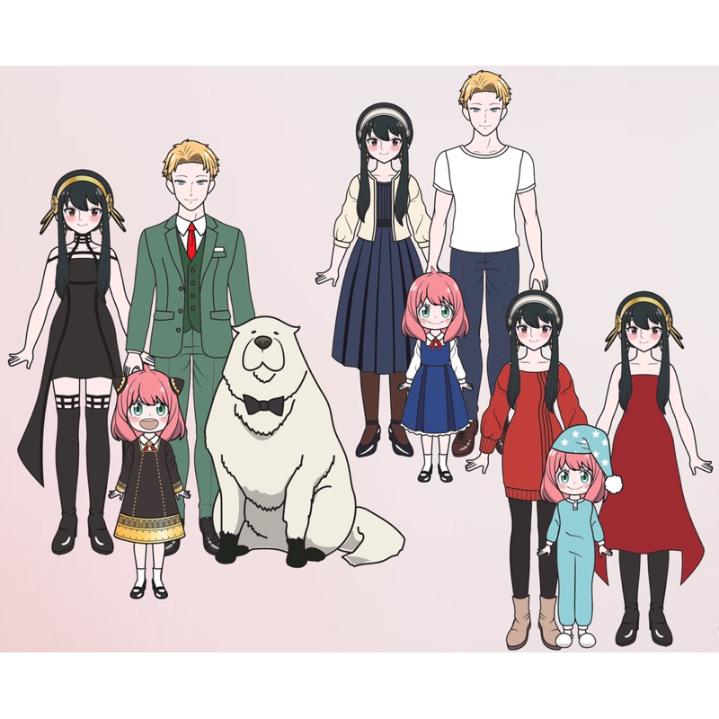 Jual Paperdoll anime spy x family bongkar pasang kertas boneka | Shopee ...