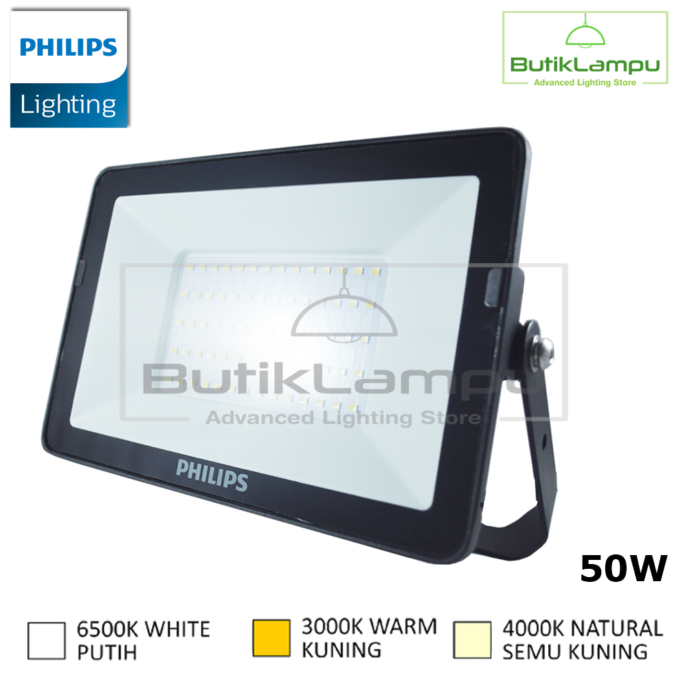 Jual Lampu Sorot Outdoor LED Philips BVP150 50 Watt Flood Light | Shopee Indonesia