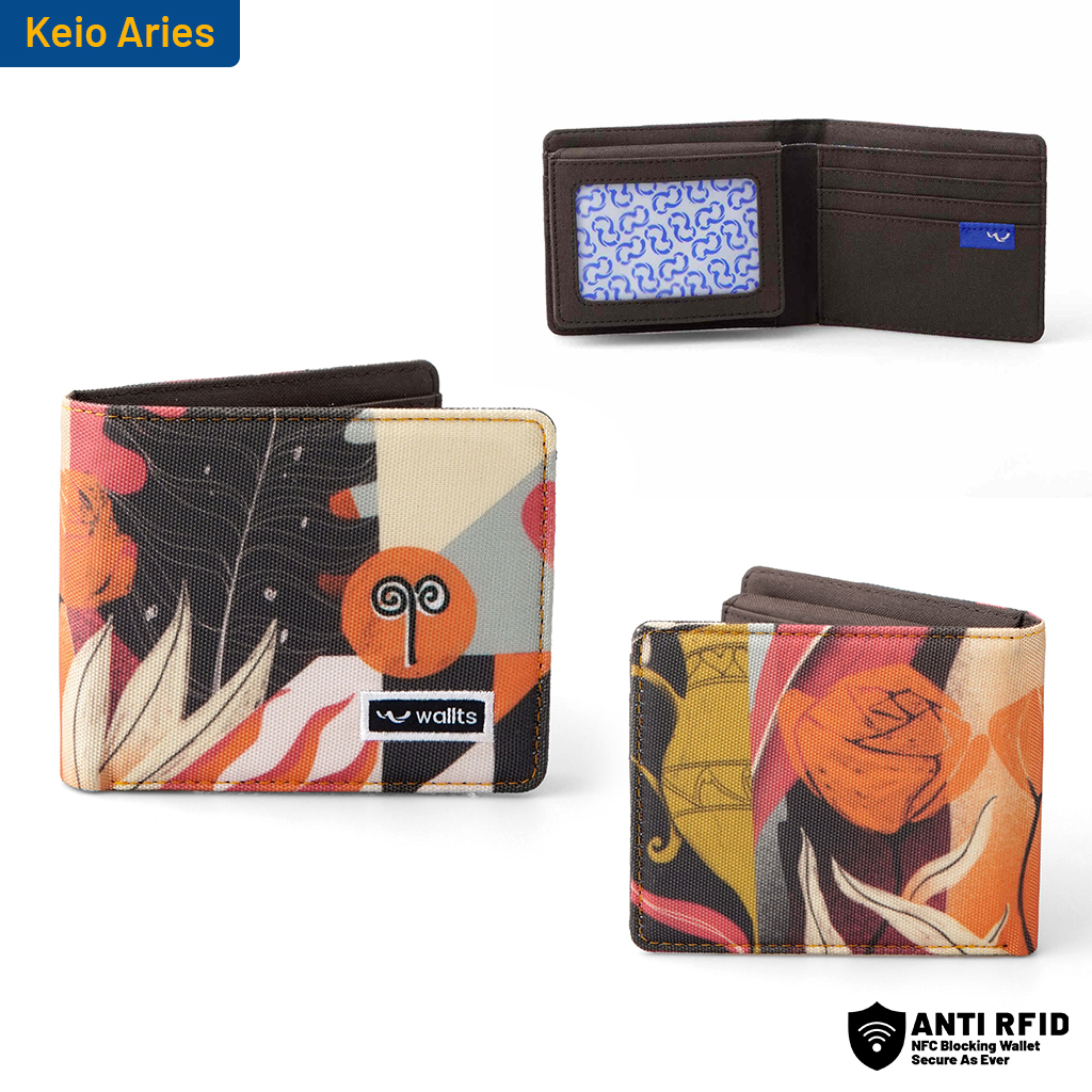 Jual Wallts Dompet Lipat Kanvas Pria Anti Air - Keio Motif | Shopee Indonesia