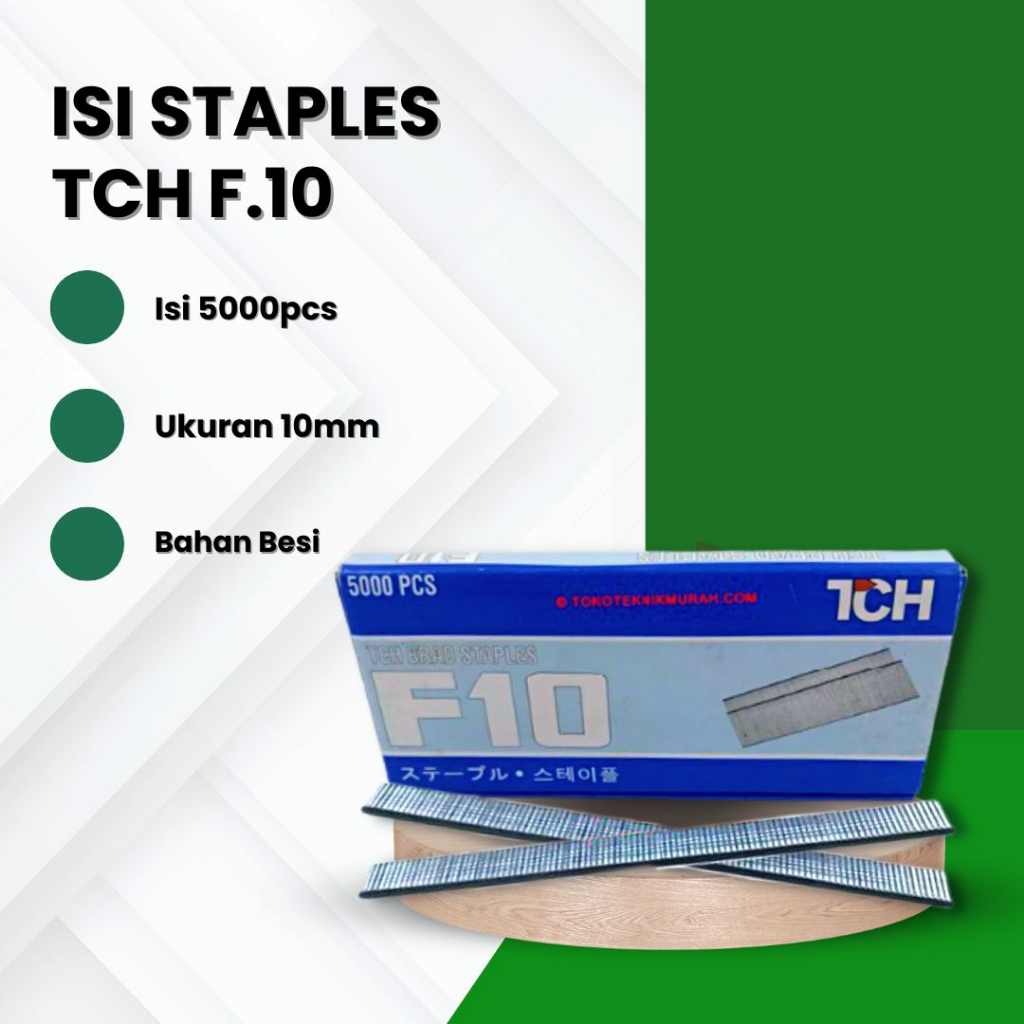 Jual ISI STAPLES / Refill PAKU TEMBAK TCH F10 (10 mm) | Shopee Indonesia