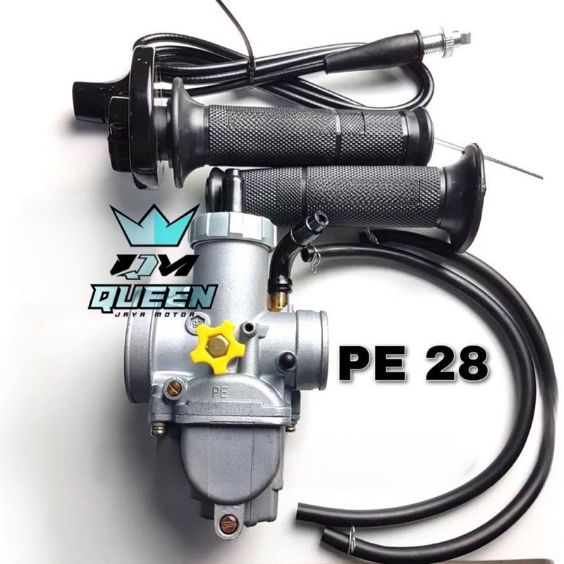 Jual Paket Karbu Pe 24 26 28 keihin super skep hard chrome anti gesek Plus Gas Spontan Polos ...