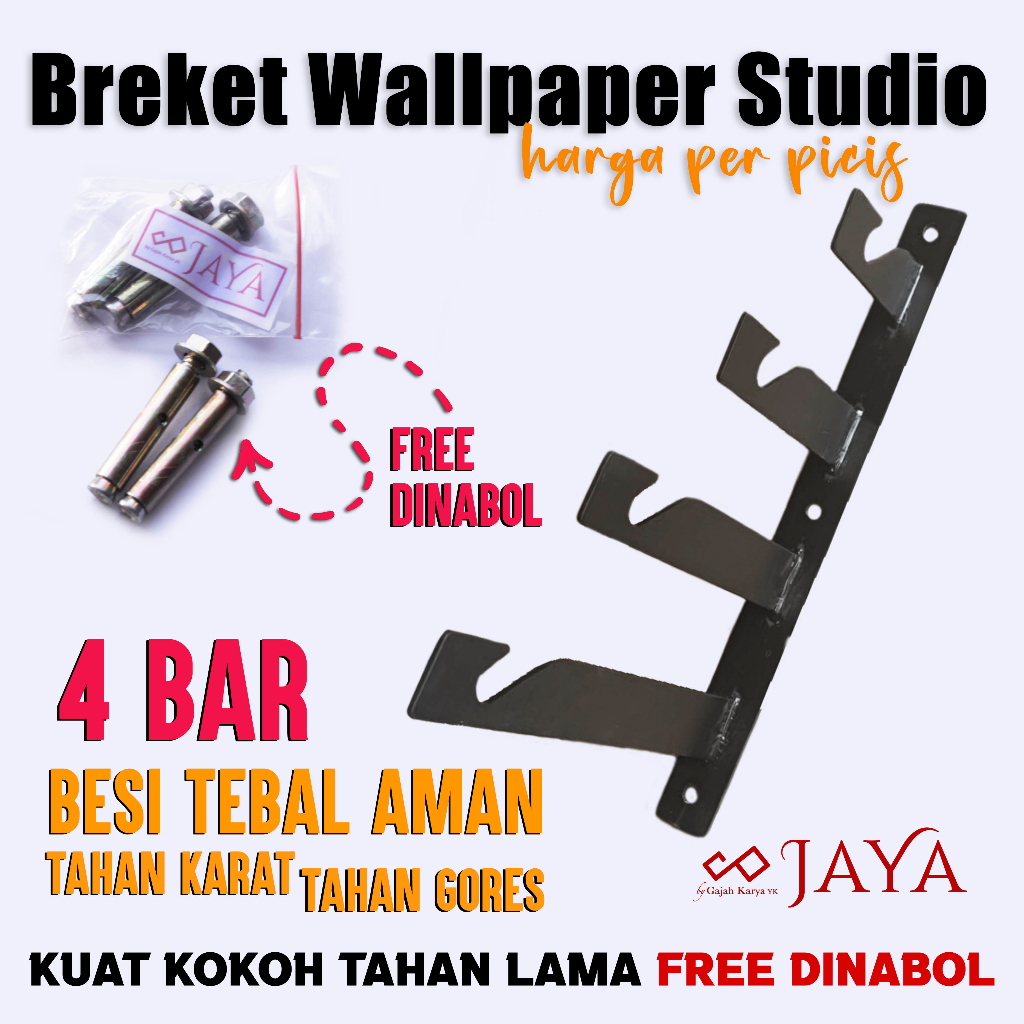 Jual Background Expander 4 Bar Bracket Wallpaper Studio Foto Multi ...