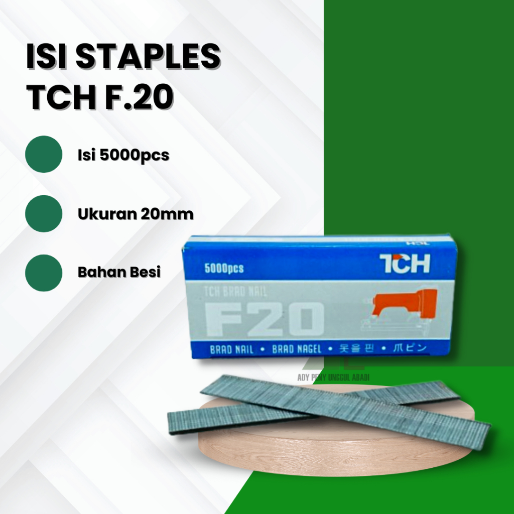 Jual ISI STAPLES / Refill PAKU TEMBAK TCH F20 (20 mm) | Shopee Indonesia