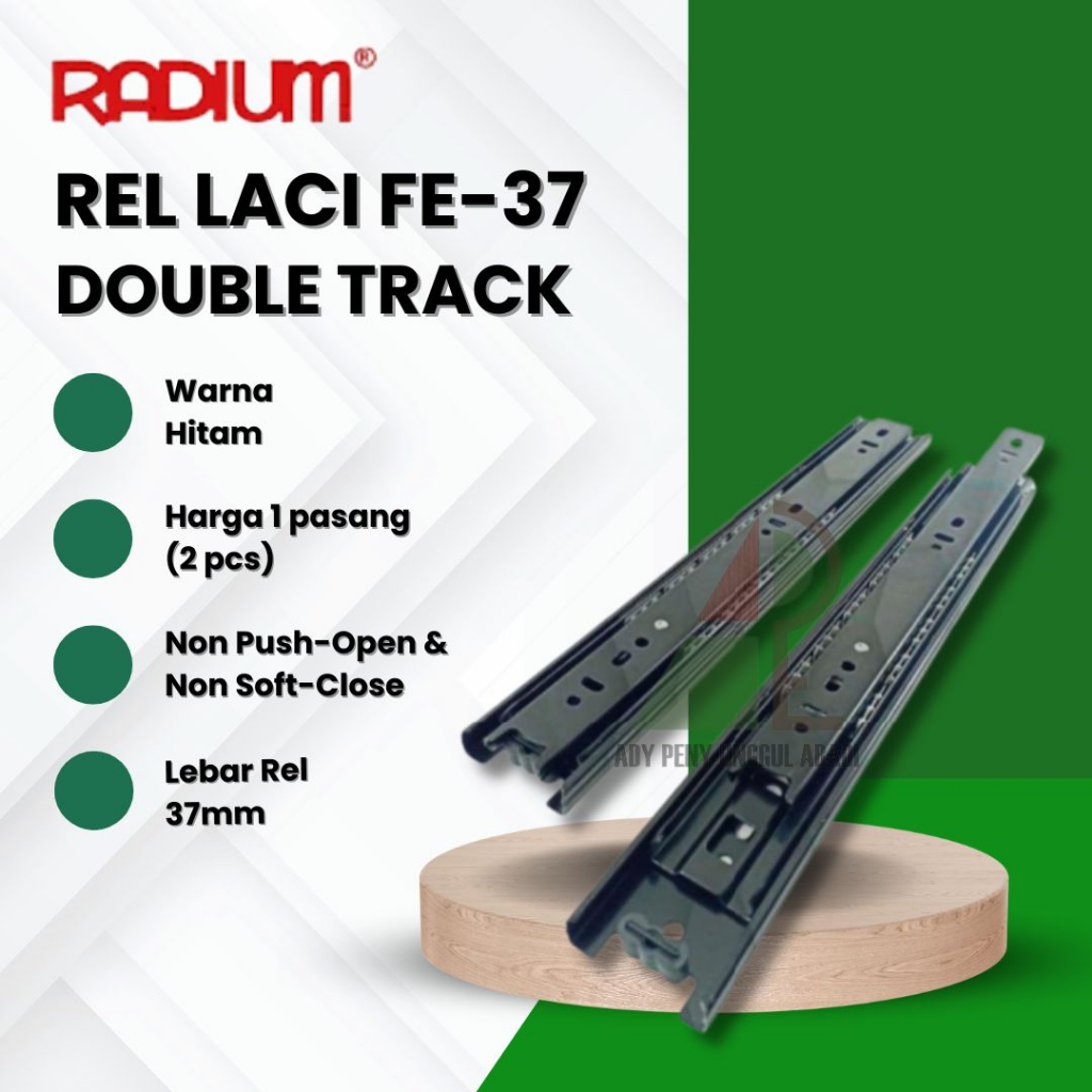 Jual Rel Laci RADIUM DOUBLE TRACK FE-37 30 CM (per pasang) | Shopee ...