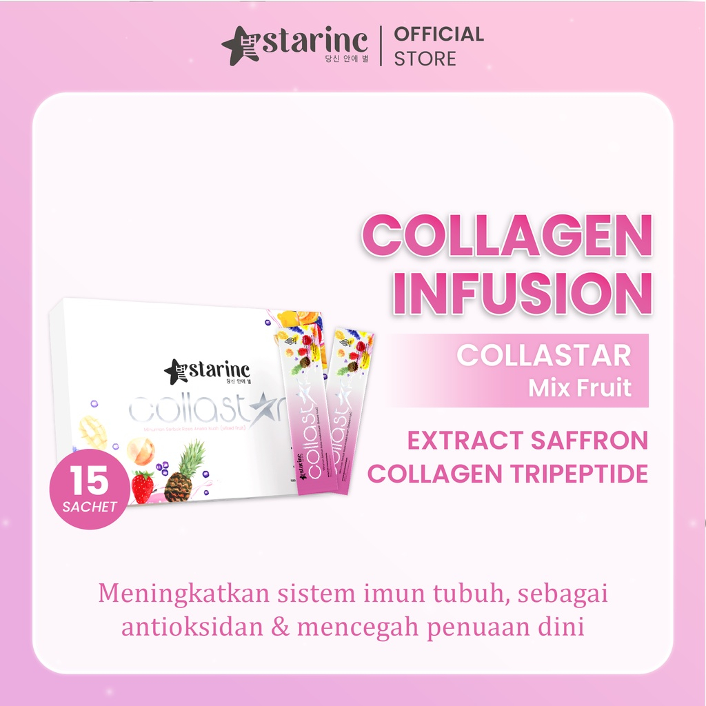 Jual STARINC Collastar Collagen Infusion Mixed-Fruit 15 Sachets ...