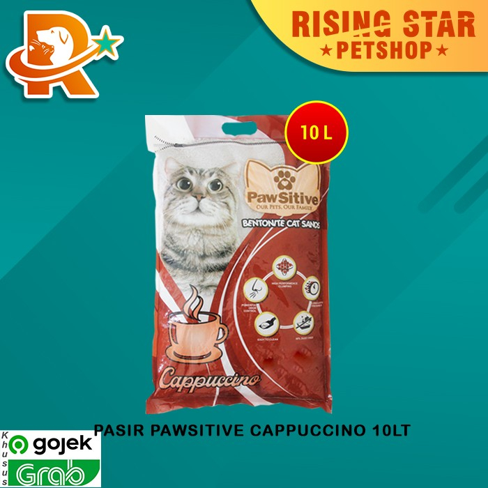 Jual GOSEND Pasir Kucing Pawsitive clumping 10 litr Gumpal wangi 10ltr ...