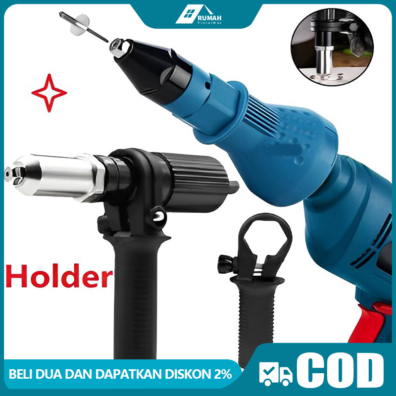 Jual Adaptor converter Gun Bor listrik Kepala Tang Paku Rivet Tangan ...