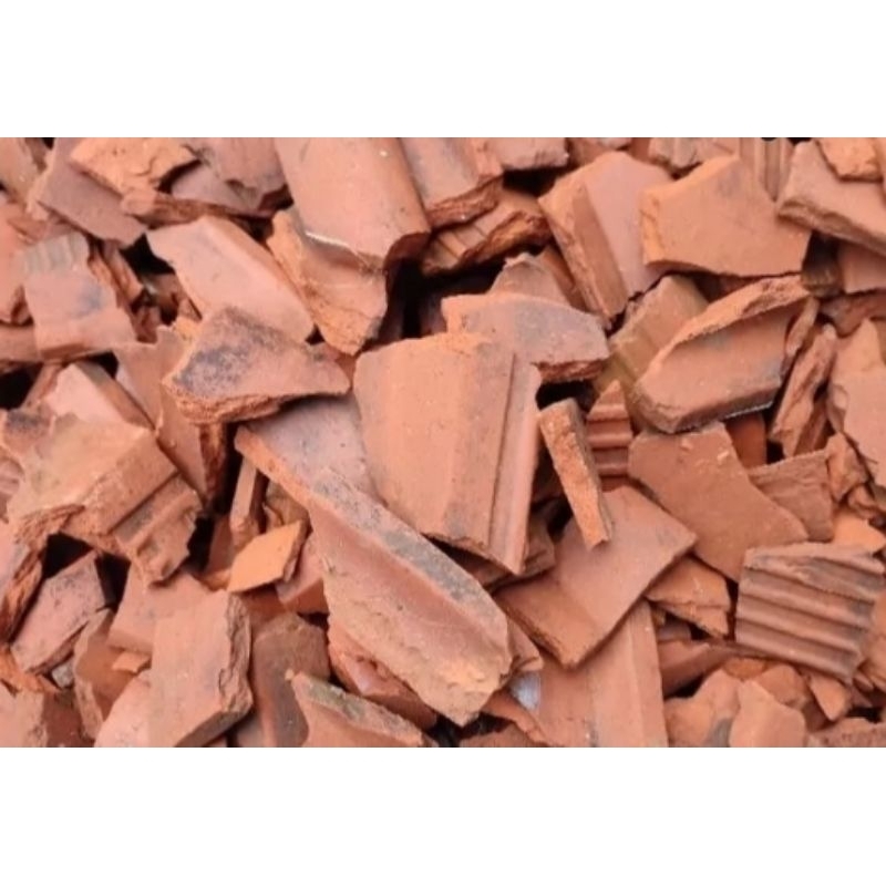 Jual Pecahan Genteng Untuk Dasaran Pot 1 KG | Shopee Indonesia