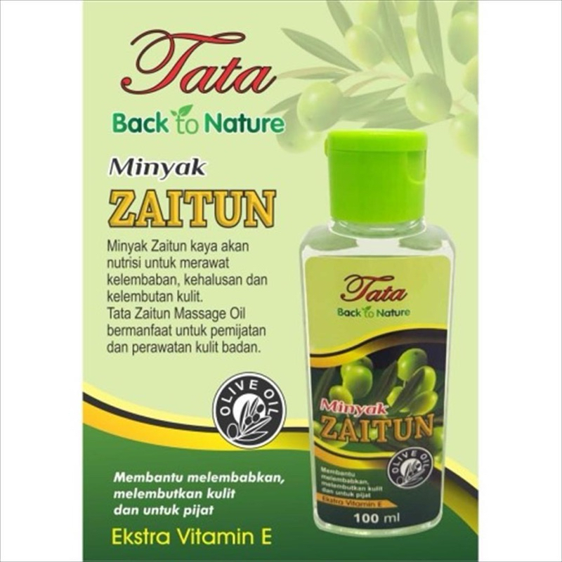 Jual Tata Minyak Zaitun 100ml Kemasan Botol Gepeng | Shopee Indonesia