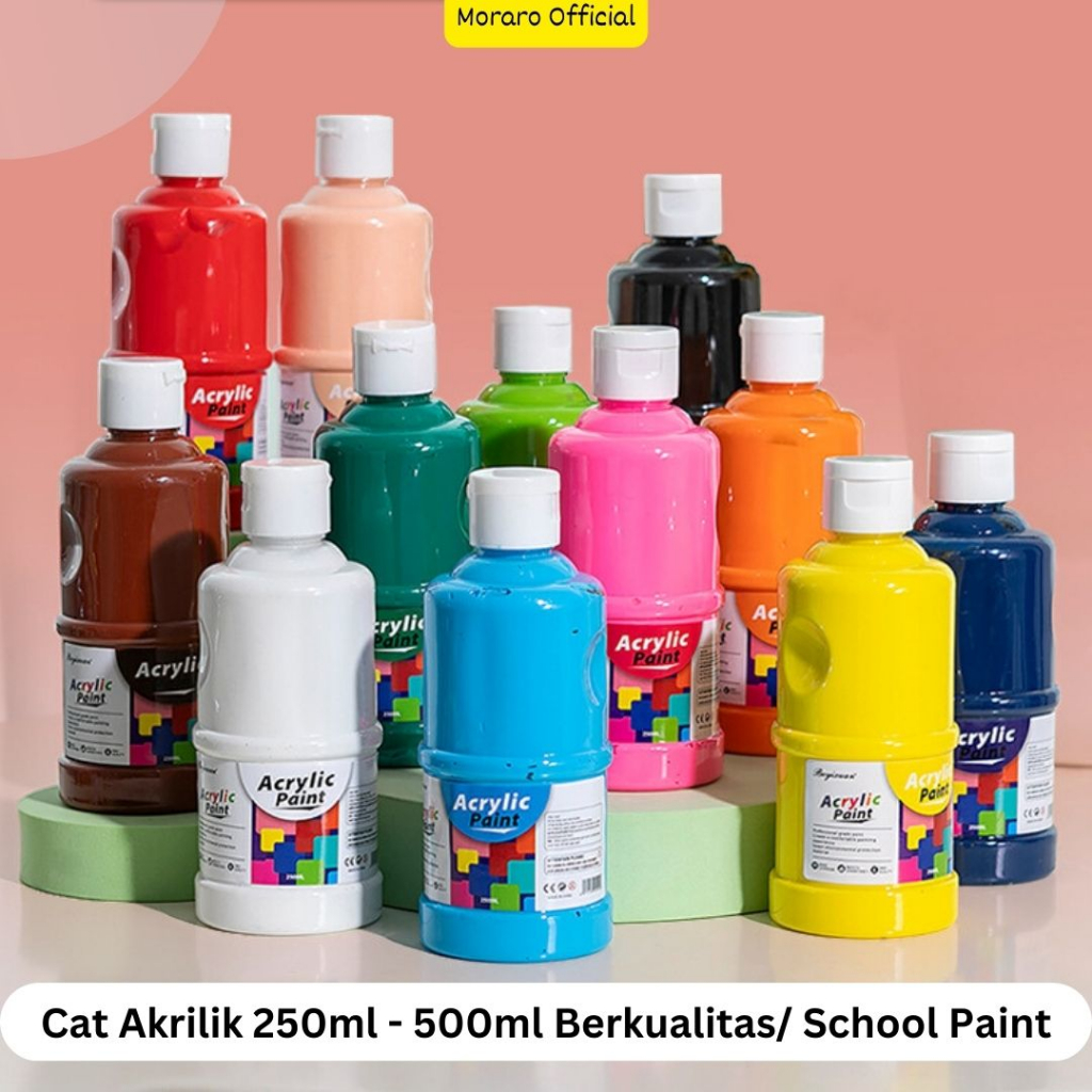 Jual Acrylic Paint Set Cat Akrilik Satuan 250ml/ Cat Lukis Kanvas ...