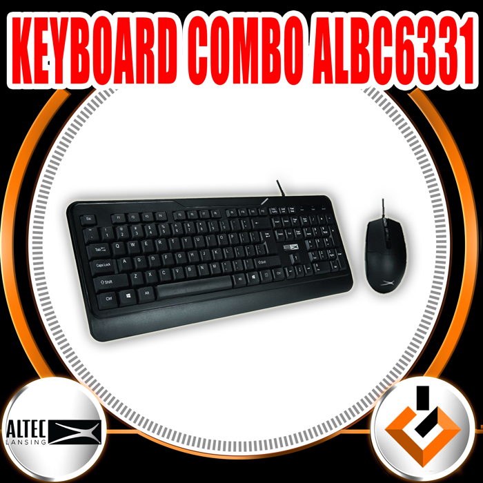 Jual Keyboard Mouse Combo Altec Lansing Wired ALBC6331 Wireless ...
