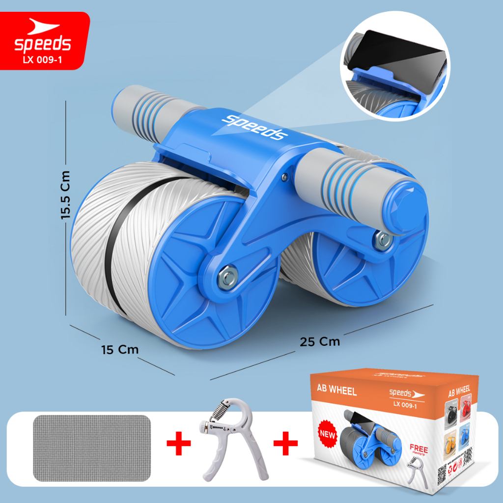 Jual SPEEDS Ab Wheel 2in1 Ab Roller Wheels Plank Trainer Abdominal Core ...