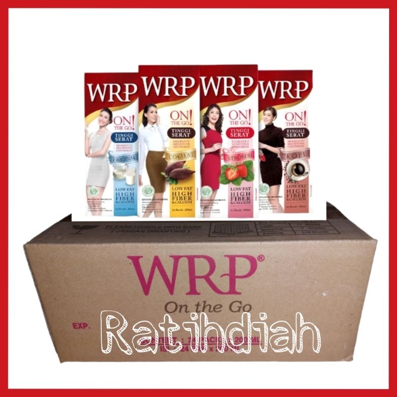 Jual WRP ON THE GO KARTON 200ml x 24 Pcs / WRP CAIR COKLAT STROBERI ...