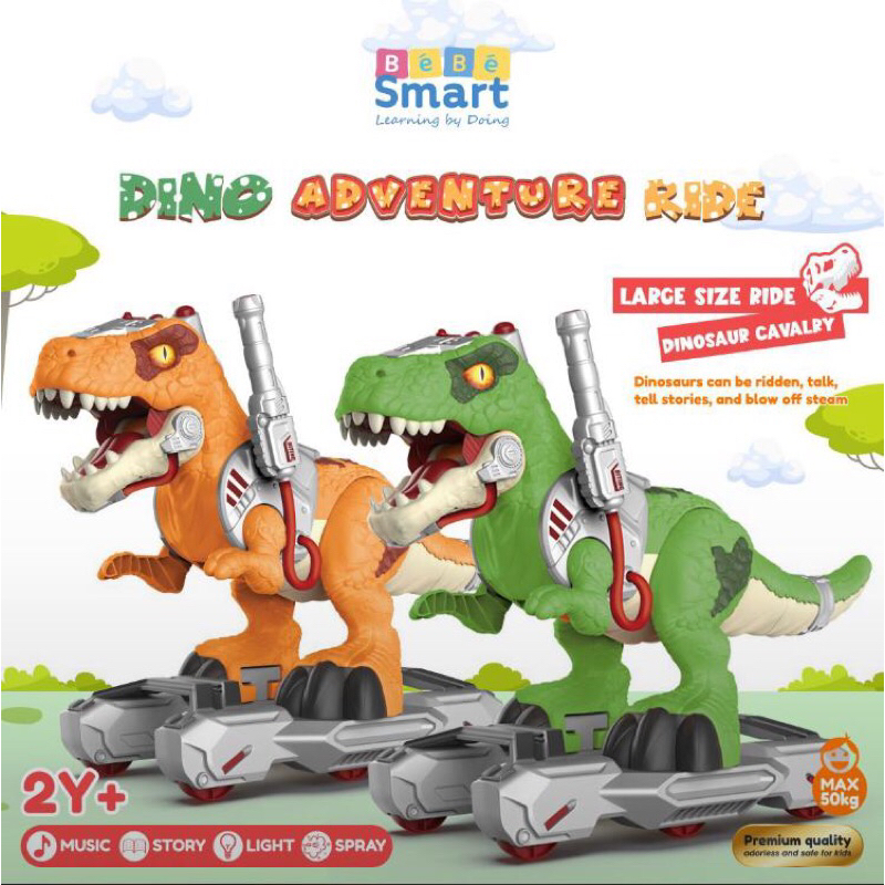 Jual BEBE SMART Dino Adventure Ride / Mainan anak dinosaurus berjalan ...