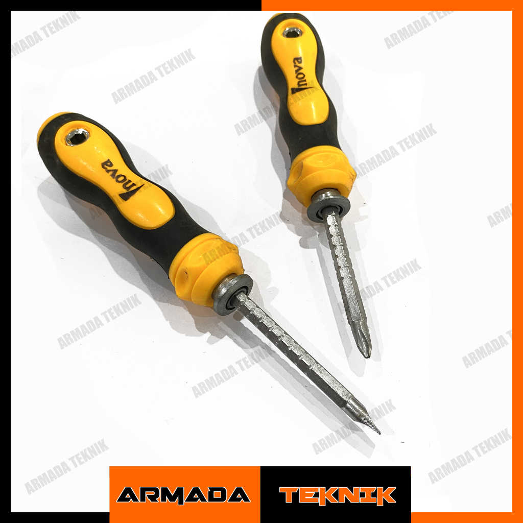 Jual OBENG 3 Way Plus Minus Screwdriver Obeng T Inova | Shopee Indonesia
