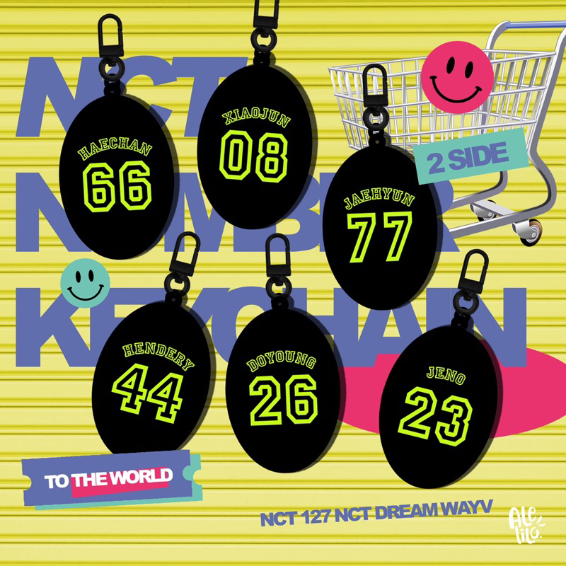 Jual NCT DREAM / NCT 127/ WAYV NUMBER KEYCHAIN | Shopee Indonesia