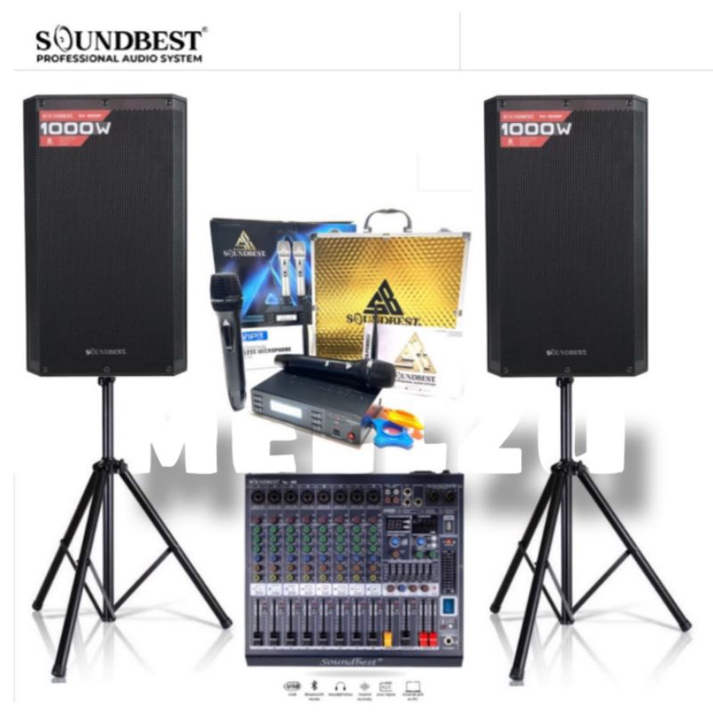 Jual Paket Soundsystem Karaoke Soundbest RX 15 DSP Original 15 inch | Shopee Indonesia