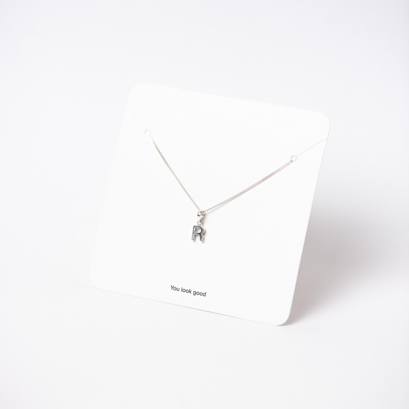 Jual Initial Necklace J R Shopee Indonesia