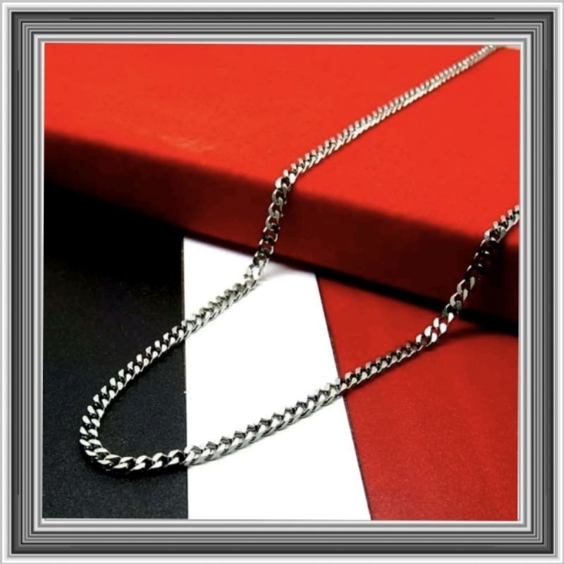 Jual KALUNG TITANIUM PRIA MODEL RANTAI KALUNG PRIA ANTI KARAT KALUNG ...