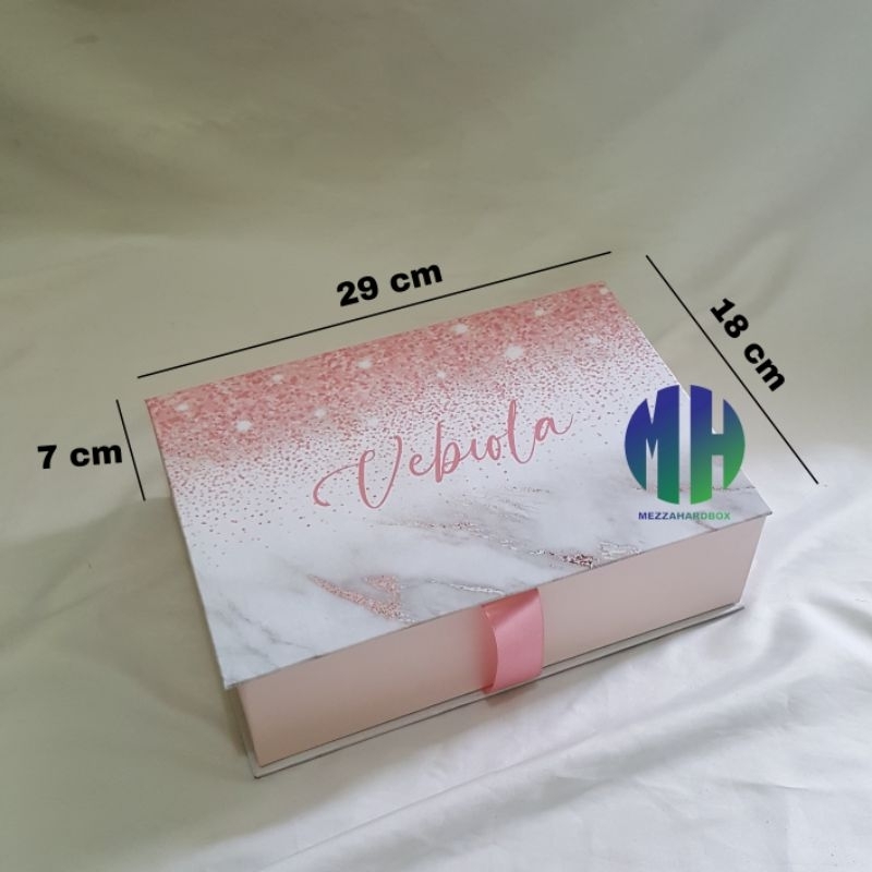 Jual Hardbox Custom / Hardbox Bridesmaid / bridesmaid Box / Box Hampers Size 29 x 18 x 7 / Box ...