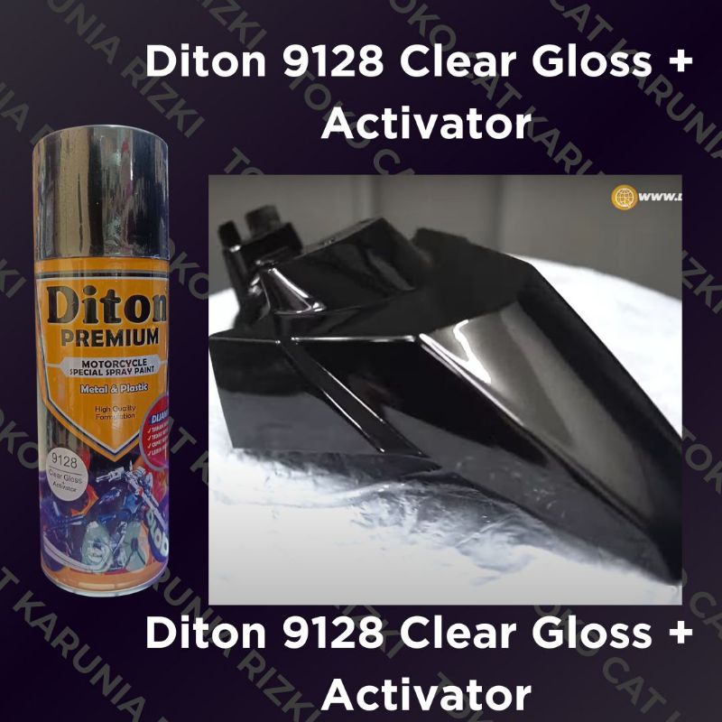 Jual Cat motor pilox pilok diton premium 9128 clear+activator pernish ...