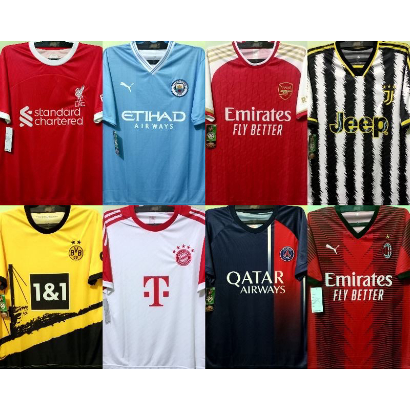 Jual JERSEY BOLA DEWASA KLUB EROPA HOME AWAY 2023 2024 MURAH | Shopee ...
