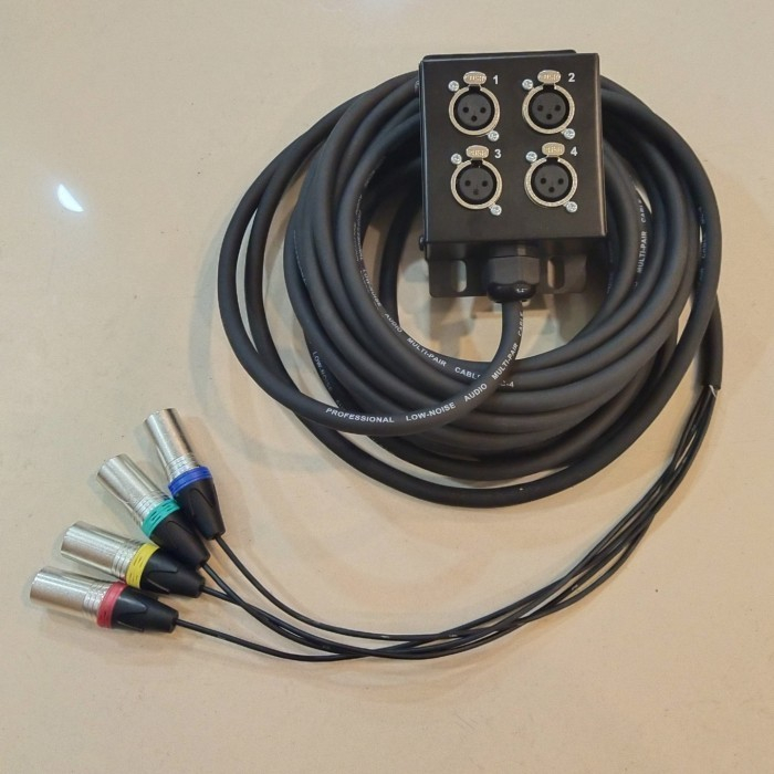 Jual Kabel Snake 4ch - Stage Box STX Dan Jack Male GEISLER - 5 Meter ...