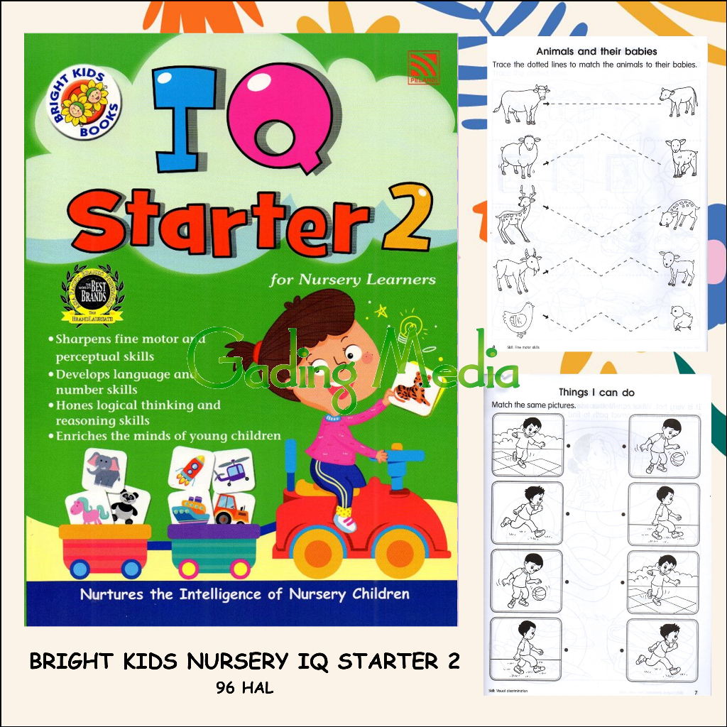 Jual BRIGHT KIDS - NURSERY 2 IQ STARTER (Buku Latihan Soal KB/TK ...