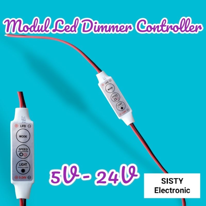 Jual Modul Led Dimmer Controller Dc 5v - 24v 2 Jalur Pengatur lampu ...