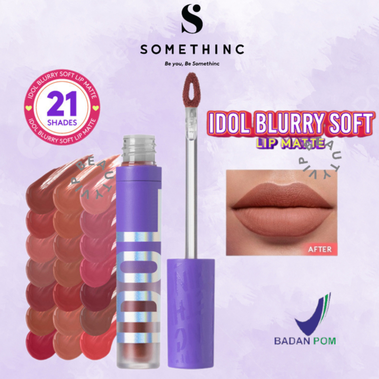 Jual SOMETHINC Idol Blurry Soft Lip Matte - Lip Cream Matte - Lipstick ...