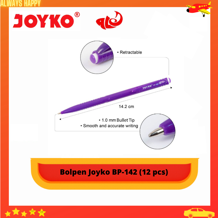 Jual Pulpen Merek Joyko Murah BP-142 1 pak isi 12 pcs | Shopee Indonesia