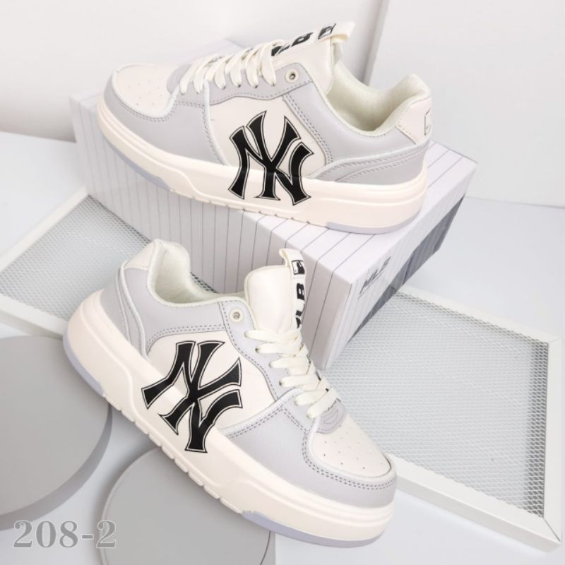 Jual Sepatu sneakers size Lengkap Ready ya mlb chunky liner grey 208-2 ...