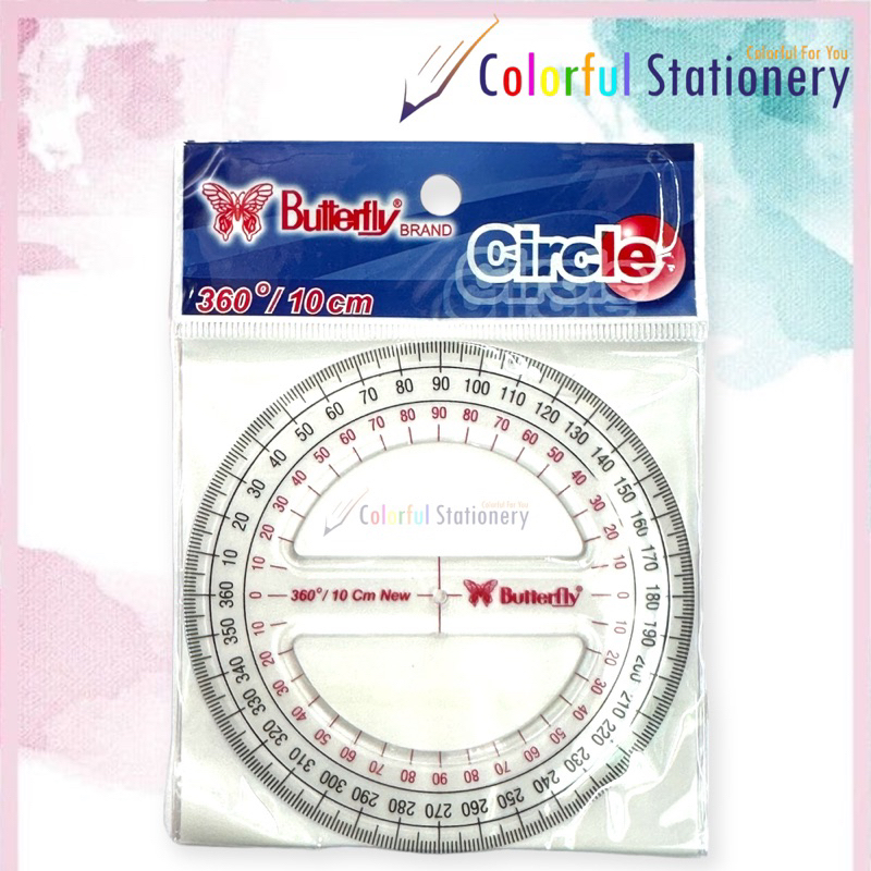 Jual Busur Derajat Butterfly 360/10 cm (2 Lubang) | Shopee Indonesia