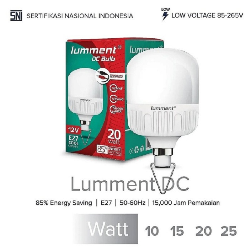 Jual LM Lampu DC 12 Volt LED 10W 15W 20W 25 Watt Bohlam Aki 12V Kapsul Putih | Shopee Indonesia
