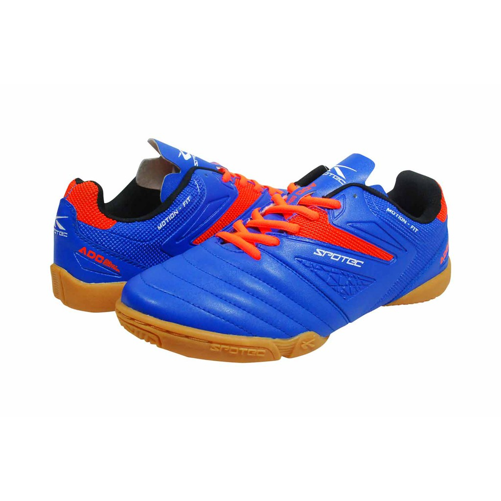 Jual SPOTEC Sepatu FUTSAL Artikel MORPHOS INDOOR biru-oranye | Original ...