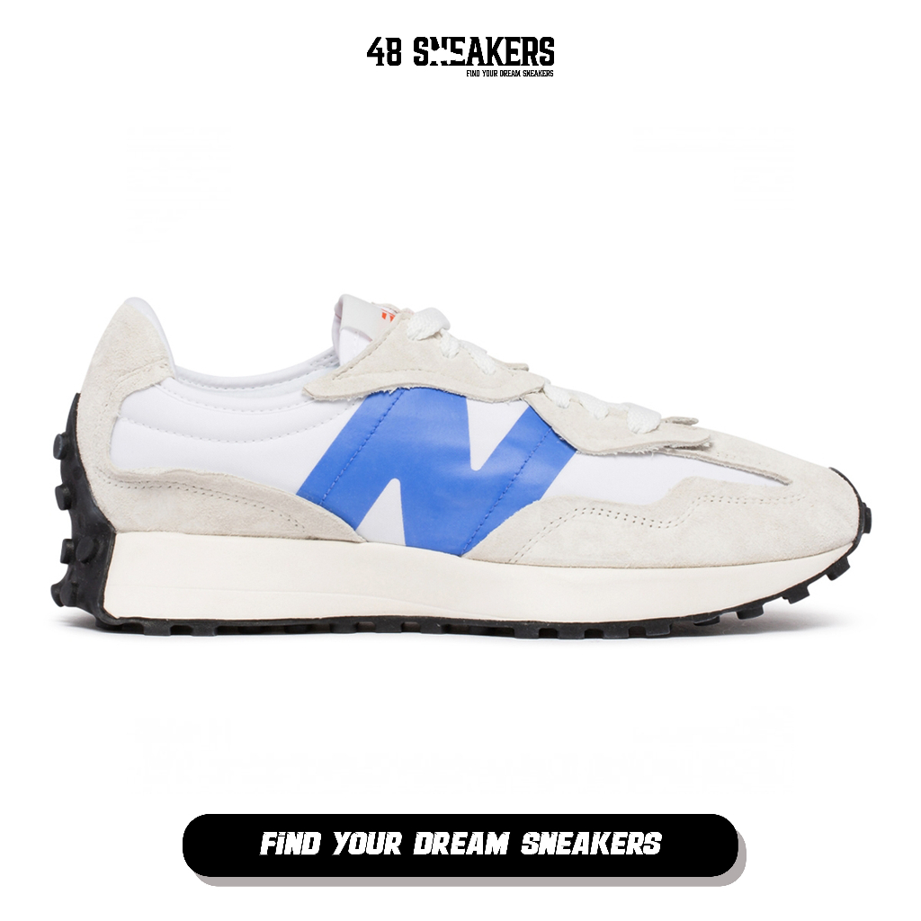 Jual Sepatu Unisex New Balance 327 NB White Blue (U327WEB) ORIGINAL ...