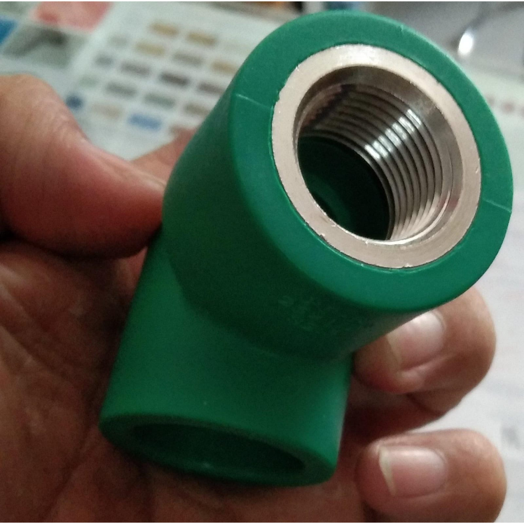 Jual Keni Drat Dalam PPR 3/4 x 1/2 inch Female Elbow 25x20mm KDD PPR Sambungan Pipa PPR Fitting ...