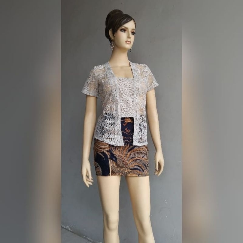 Jual stelan kebaya kekinian.rok set kebaya/ KBY 01 kebaya burkat/ set ...