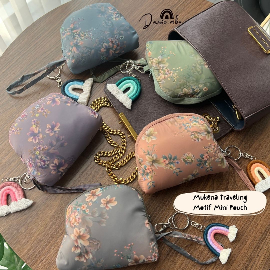 Jual Mukena Traveling Motif Mini Pouch Parasut Korea Anak dan Dewasa | Shopee Indonesia