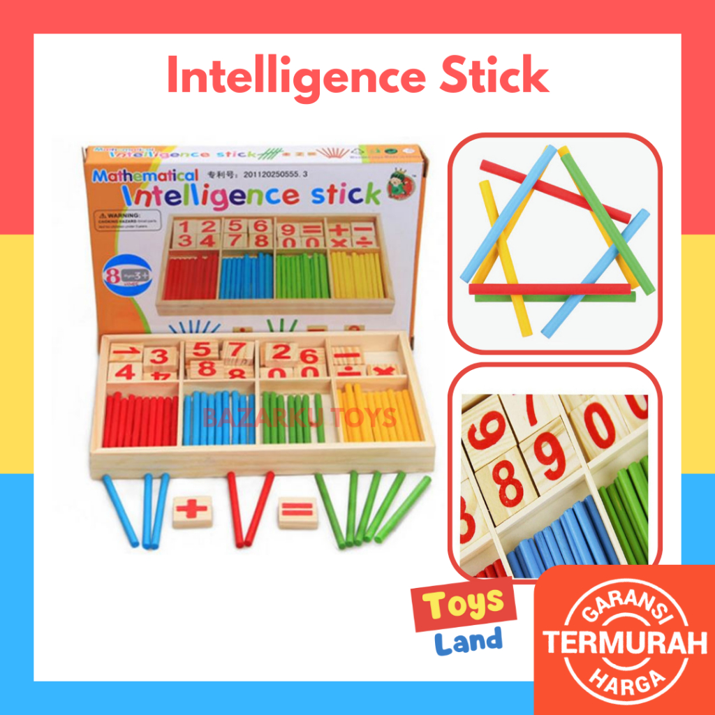 Jual SALE Intelligence Stick Mainan Matematika Anak Mainan Berhitung ...